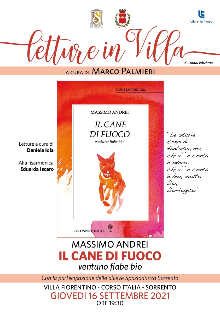 Eventi 2021 Sorrento: Letture in Villa "Il cane di fuoco" di Massimo Andrei